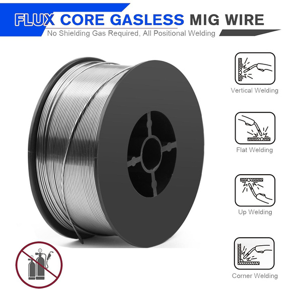 Mig Welding Gasless Wire Flux Cored 0.8mm /1.0MM 0.45KG Stainless Steel ...