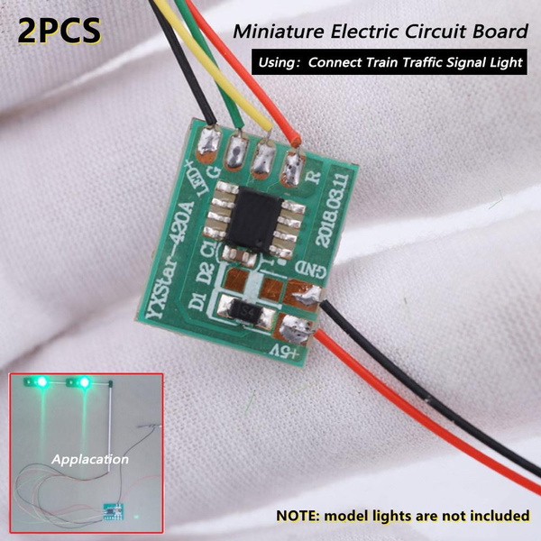 2pcs HO Accessories Model Materials Miniature Electric Circuit Board ...