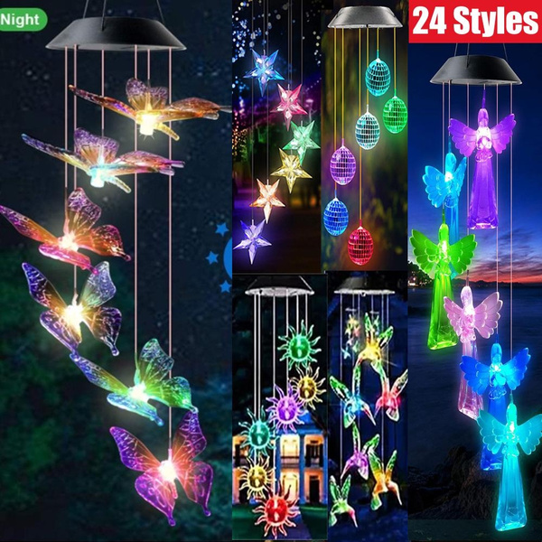 New Solar Wind Chime Light - Solar Wind Chimes Outdoor Decoration ...