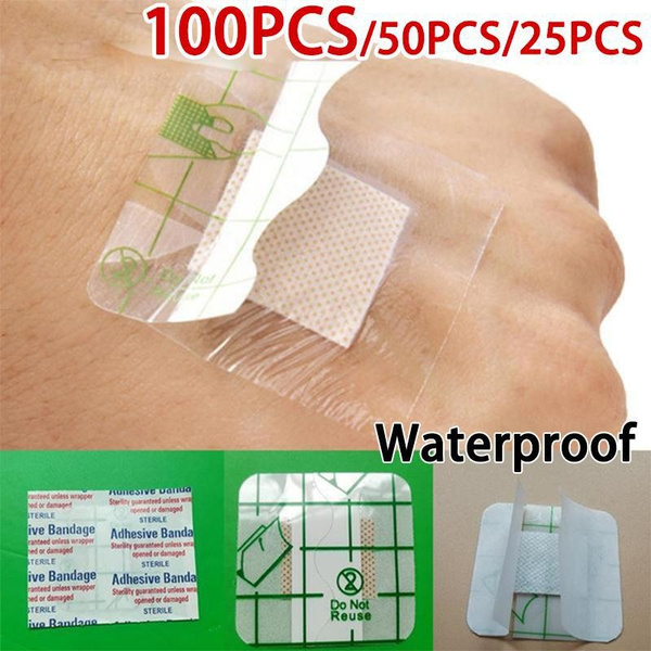 100Pcs/50Pcs/25Pcs Wound Sticker Waterproof Adhesive Wound Dressing ...
