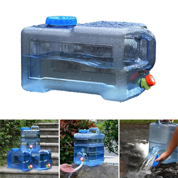 Tour Plastic Water Container Large-caliber Camping Portable Bucket with ...