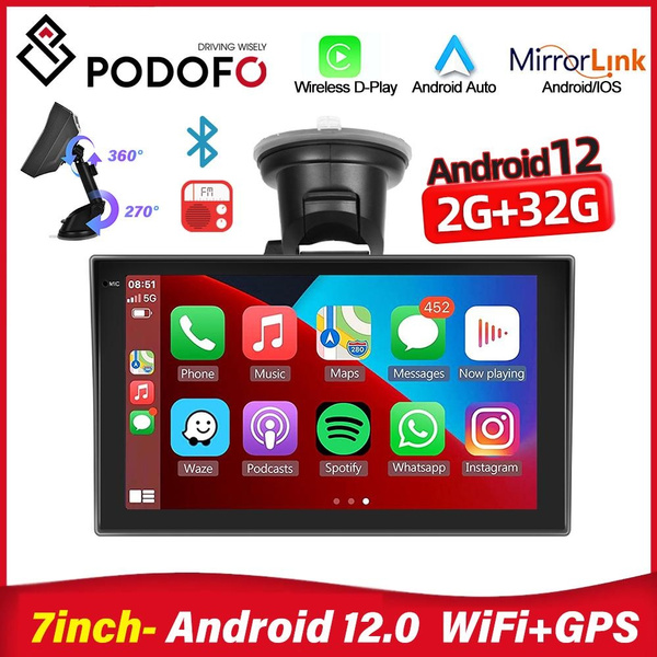 PODOFO Android 12.0 Portable Smart Player [2G+32G] 7 "Support Automatic ...