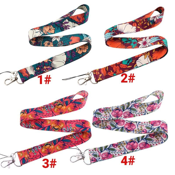 1pc Flower Neck Strap Lanyard for Key ID Card Cell Phone Straps USB ...
