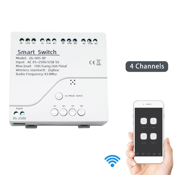 Wifi Smart Switches Faceplate Tuya Smart Zigbee3.0 Protocol Relay ...