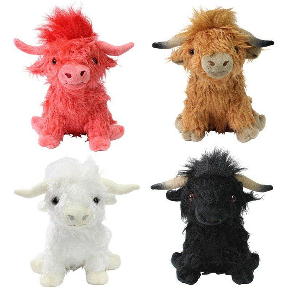 High Quality Highland Cow Plush Toy Fluffy Soft Doll Yak Soft Doll ...