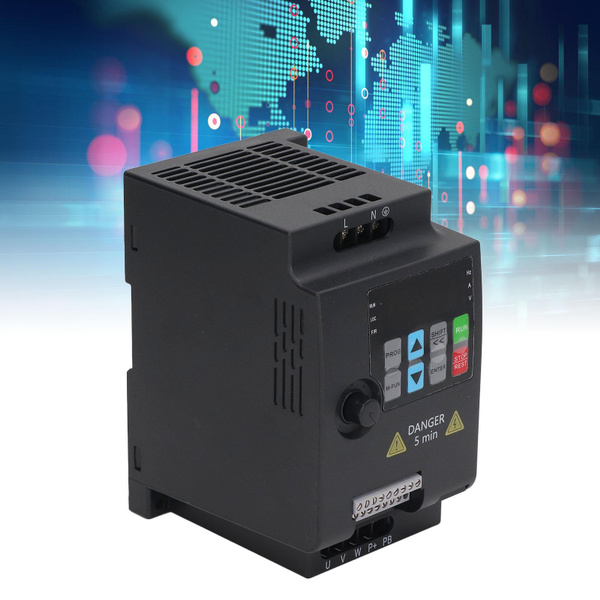 AC 220V 0.75KW Variable Frequency Drive, Motor Controller Inverter ...