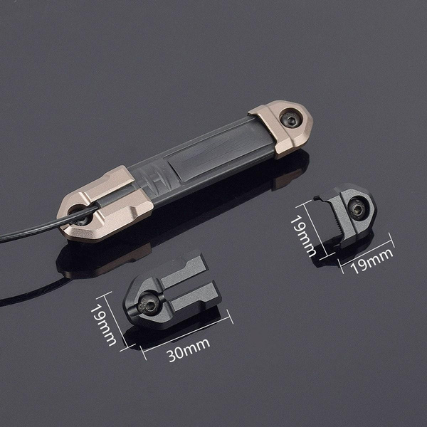 Flashlight Remote Tape Pressure Pad Switch Mlok Keymod Rail Mount ...