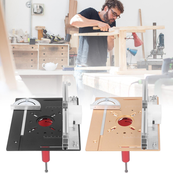 Router Lift, Aluminum Alloy Router Table Plate Stainless Steel ...