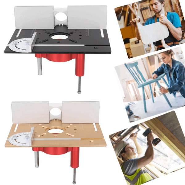 Router Lift, Universal Manual Lifting Router Lift System Kit, Aluminum ...