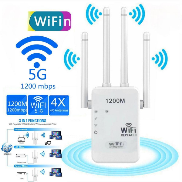 Long Range Extender Wireless WiFi Repeater Wi Fi Booster 2.4G/5Ghz Wi ...