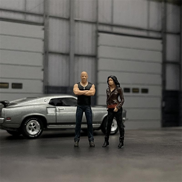 1/64 Scale Resin Model Fast and Furious Dominic and Letty Figures ...