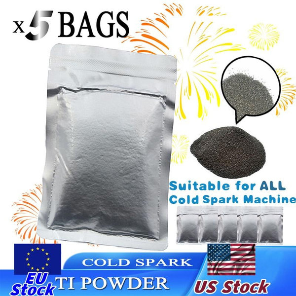 5 Bags Cold Spark Firework Machine High Purity Titanium Powder Sparkle ...