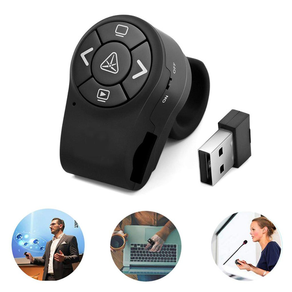 Presentation Remote Clicker PPT Clicker Finger Ring Remote Control for ...