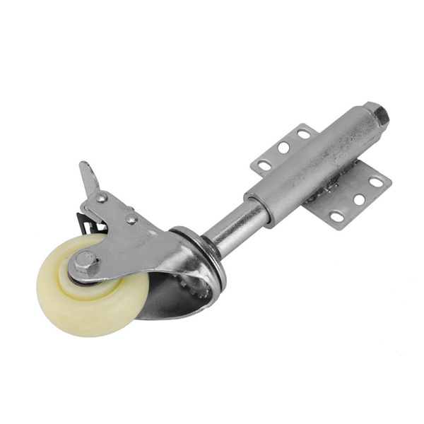 Gate Wheel, 3" Nylon Gate Helper Wheel Spring Loaded Caster with Brake ...