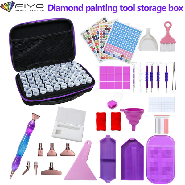 FIYO 30/60 slot diamond storage box, diamond painting accessories ...
