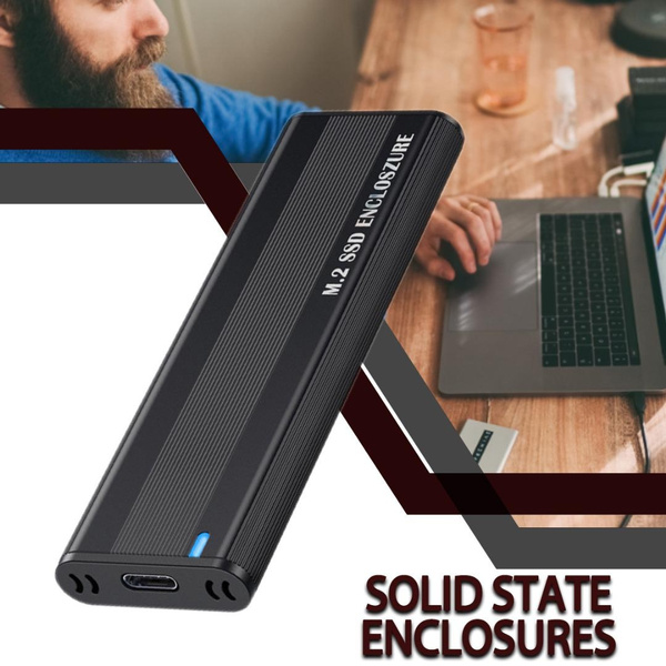 M.2 NVMe PCIE SSD Hard Drive Enclosure USB 3.1 External Case Adapter ...