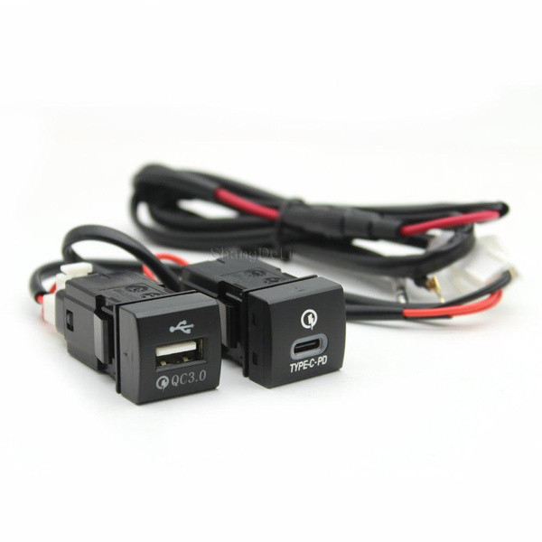 Car Quick Charger TYPE-C PD USB Interface Socket for Cell Phone Charger ...