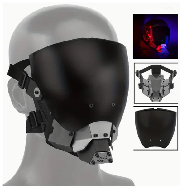 New Cool Role Playing Mask Detachable Mask Mechanical Science Fiction ...