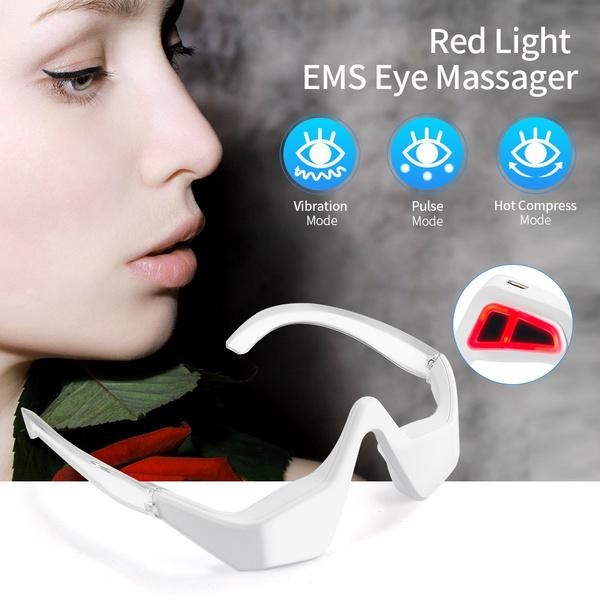 3D EMS Micro-Current Red Light Therapy Vibration Pulse Eye Relax ...