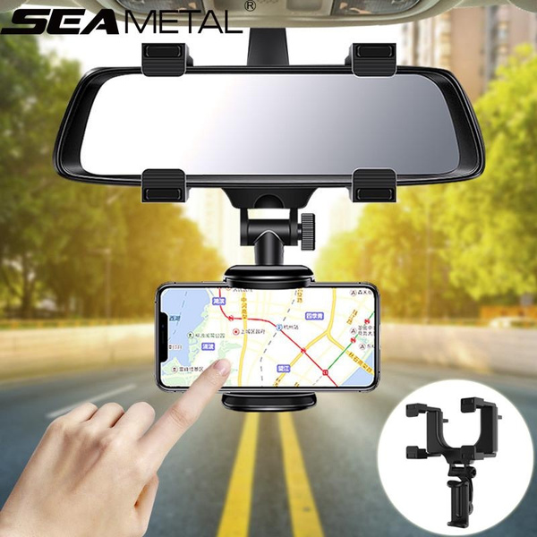 Car Rearview Mirror Mount Car Phone Bracket Navigation GPS Stand ...