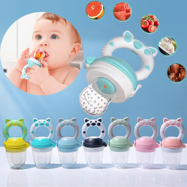 Baby Food Feeding Spoon Juice Extractor Fruit Feeder Pacifier Baby ...