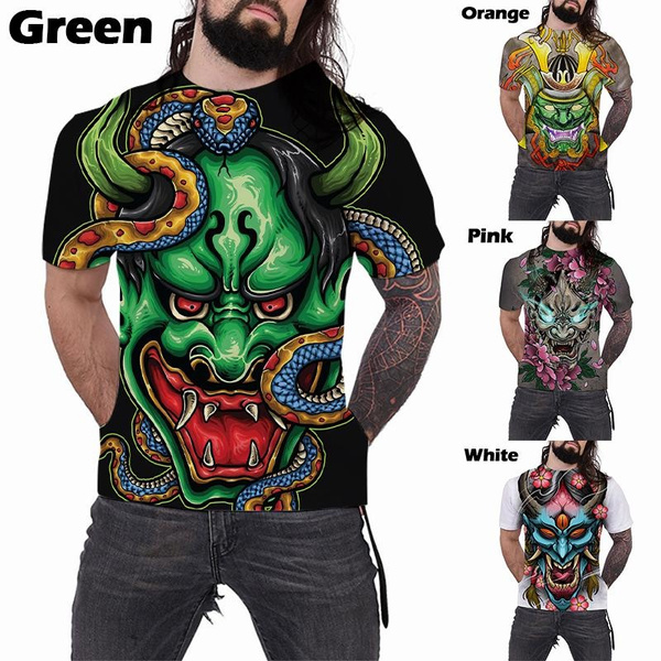 Japanese-style Demon Prajna 3D Printing Devil Mask Men's and Women's ...