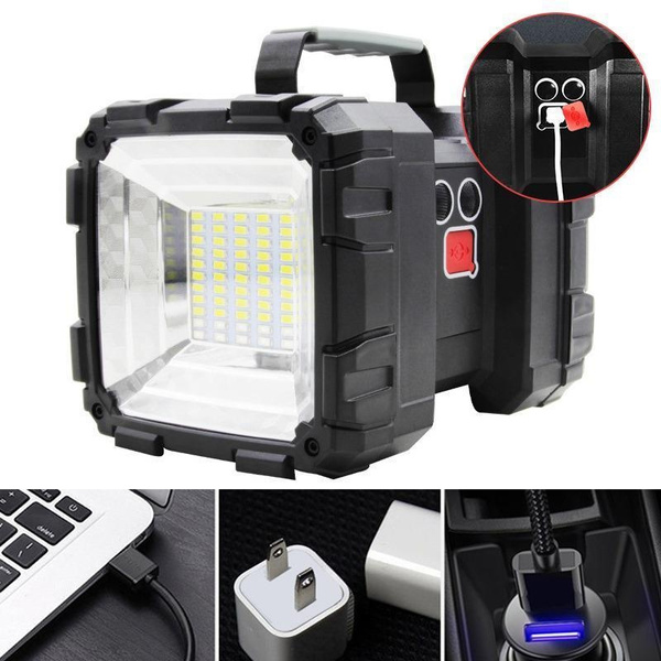 Super Bright XHP100 LED Usb Rechargeable Double Head Searchlight ...