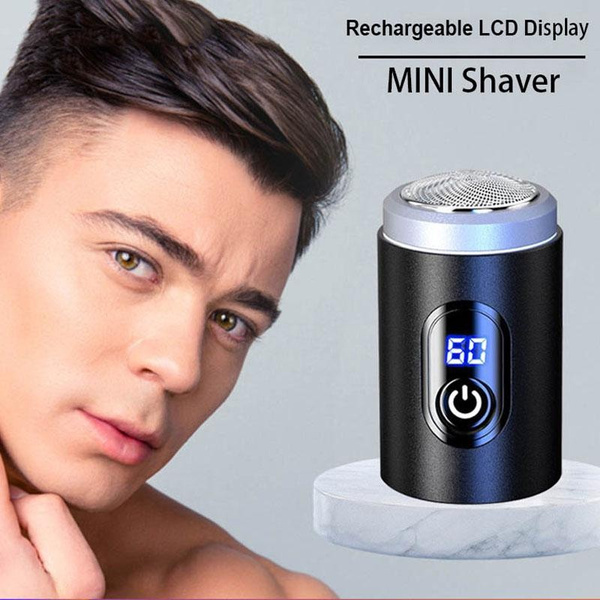 Portable Cordless Shaver with LCD Display Electric MINI Shaver for Men ...