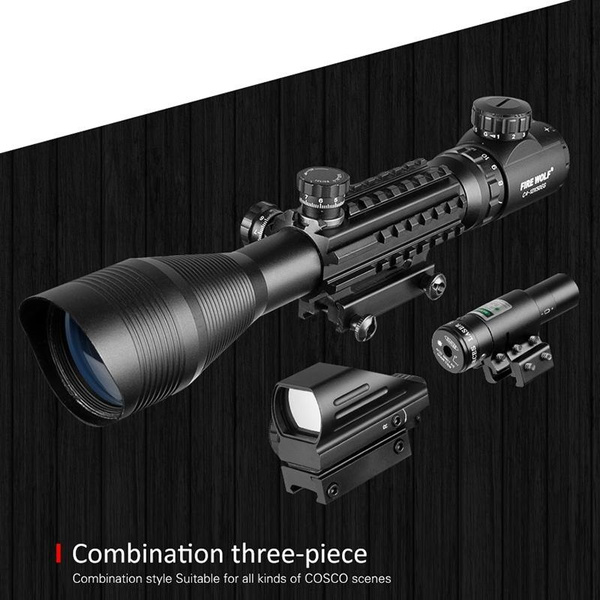 4-12x50 Scope Illuminated Rangefinder Reticle Rifle Holographic 4 ...