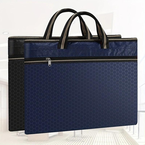 Business briefcase can be printed with logo, large capacity portable ...
