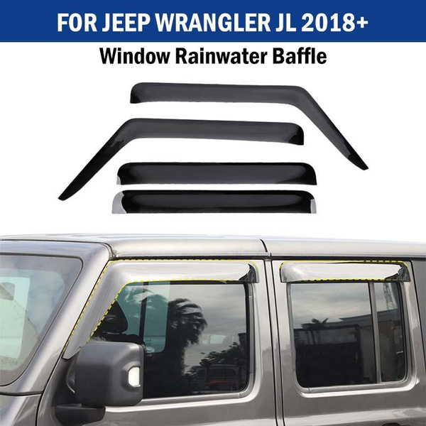 Car Side Window Rain Shield Deflector Visor Wind Rain Guards Cover for ...