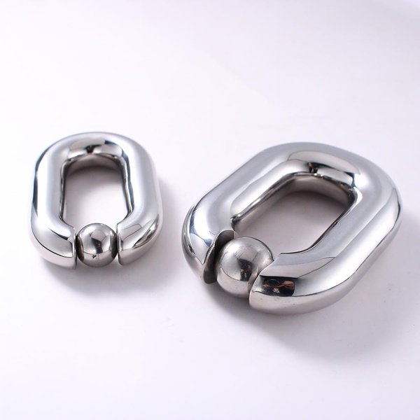 Stainless Steel Ball Stretcher Ring, BDSM Bondage Cock and Ball Device ...
