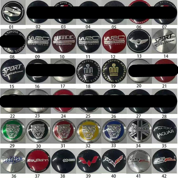4 pieces/batch 56mm high-quality car logo badge hub center hub cap ...