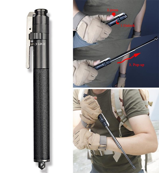 Automatic Spring Crowbar Car Self-defense Weapon Self-defense Three ...