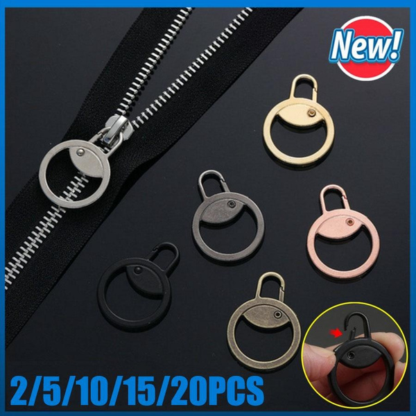 2/5/10/15/20Pcs Zipper Pull Replacement Zipper Repair Kit Zipper Slider ...