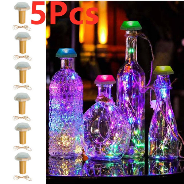 Solar Powered Wine Bottle Light, Bottle Cap Light, String Top Cover ...