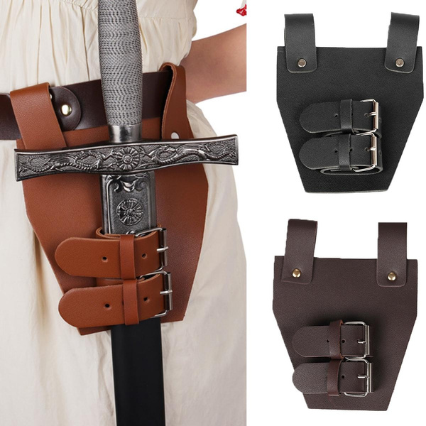 Halloween Medieval Leather Sword Dagger Frog Flintlock Case for Knight Assassin Warrior Pirate ...