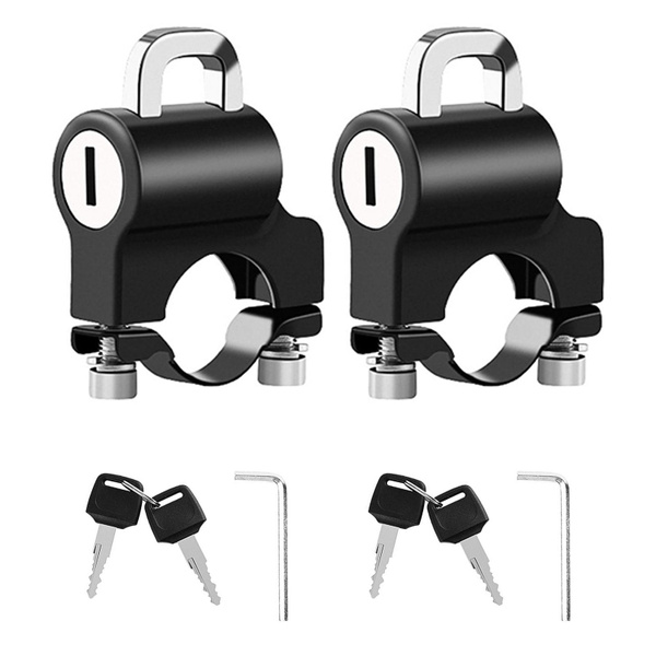 2pcs Motorcycle Helmet Lock Anti-Theft,Security Aluminum Alloy Iron ...