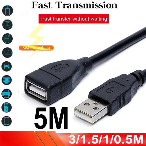 USB 2.0 Cable Extension Cable Wire Data Transmission Line ...
