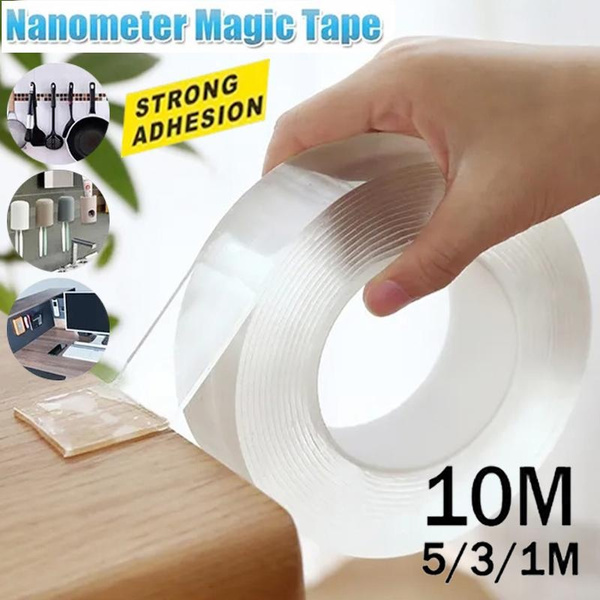 Transparent Nano-tape Washable Reusable Double-Sided Tape Adhesive Nano ...