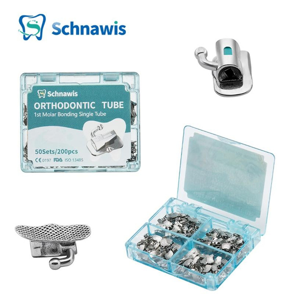 Schnawis 200Pcs/Box Dental Orthodontics Bonding Buccal Tubes 1st 2nd ...