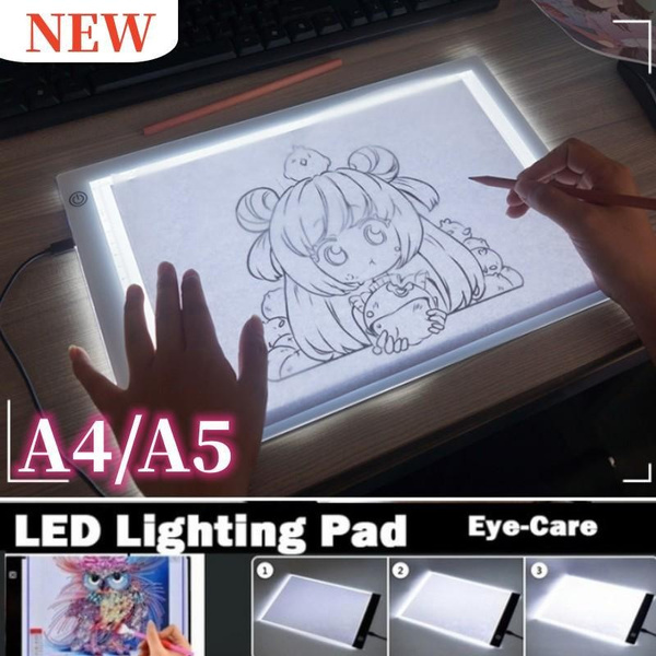 NEW Ultra-Thin Portable LED Light Box Tracing Drawing Light Pad Table ...