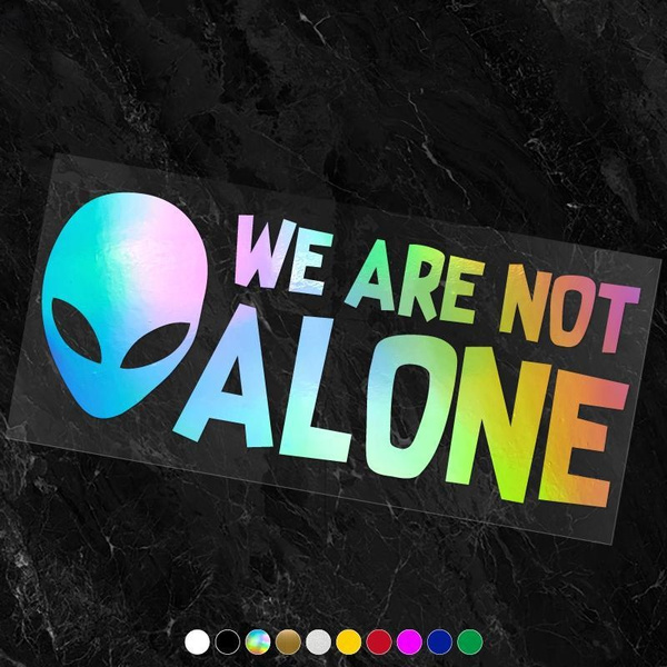 1PC Alien Car Stickers We Are Not Alone for Car Window Car Accessories ...