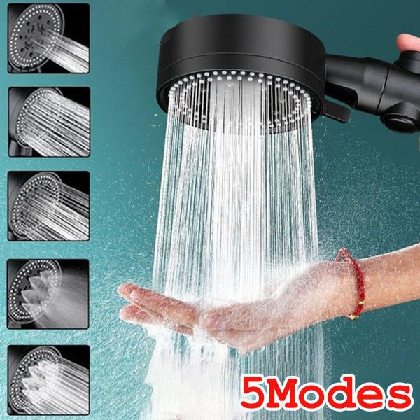3 Colors Shower Head Water Saving Black Adjustable High Pressure Shower ...