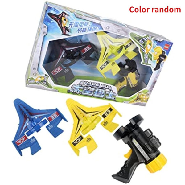 1 Set Catapult Bubble Plane Flying Toy Glider Airplanes for Kids ...