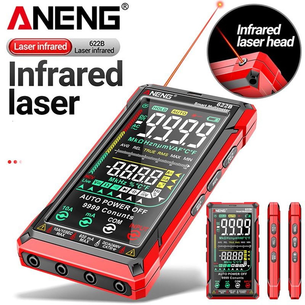 ANENG 622B Digital Smart Multimeter 10A Tester Meter Auto Range True ...