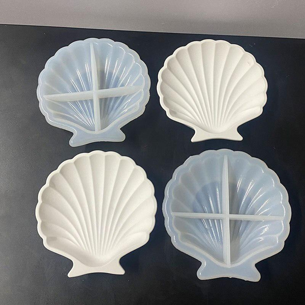 Shell Dish Gypsum Silica Gel Mold DIY Jewelry Storage Tray Epoxy Resin ...