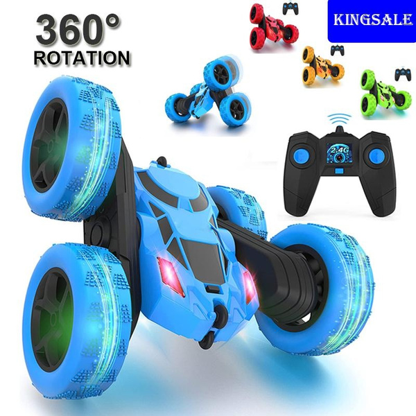 4WD RC Car Drift 4WD Toy 2.4G 4CH Mini Stunt Car 360 Degree Rotation RC ...