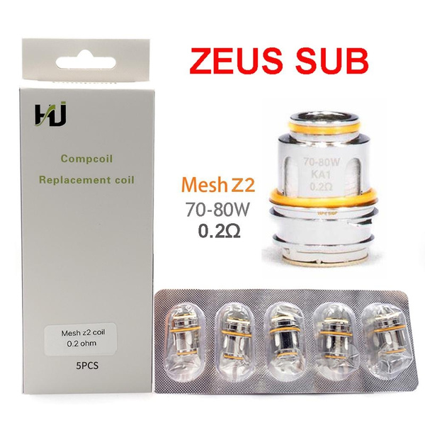 Zeus Sub Ohm Coil Mesh Coil Z1 0.4ohm Z2 0.2ohm Replacement Head for ...