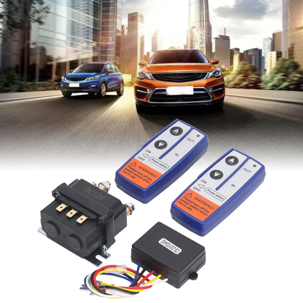 12V 250A Winch Relay Kit with Remote Controller Relay Contactor Switch ...